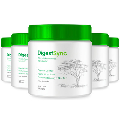 (5 Pack) DigestSync Advanced Formula Powder, Digest Sync for Gut Health ...