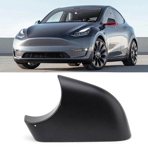 Left Side Matte Black Mirror Cover Bottom Holder For Tesla Model Y 2020 ...