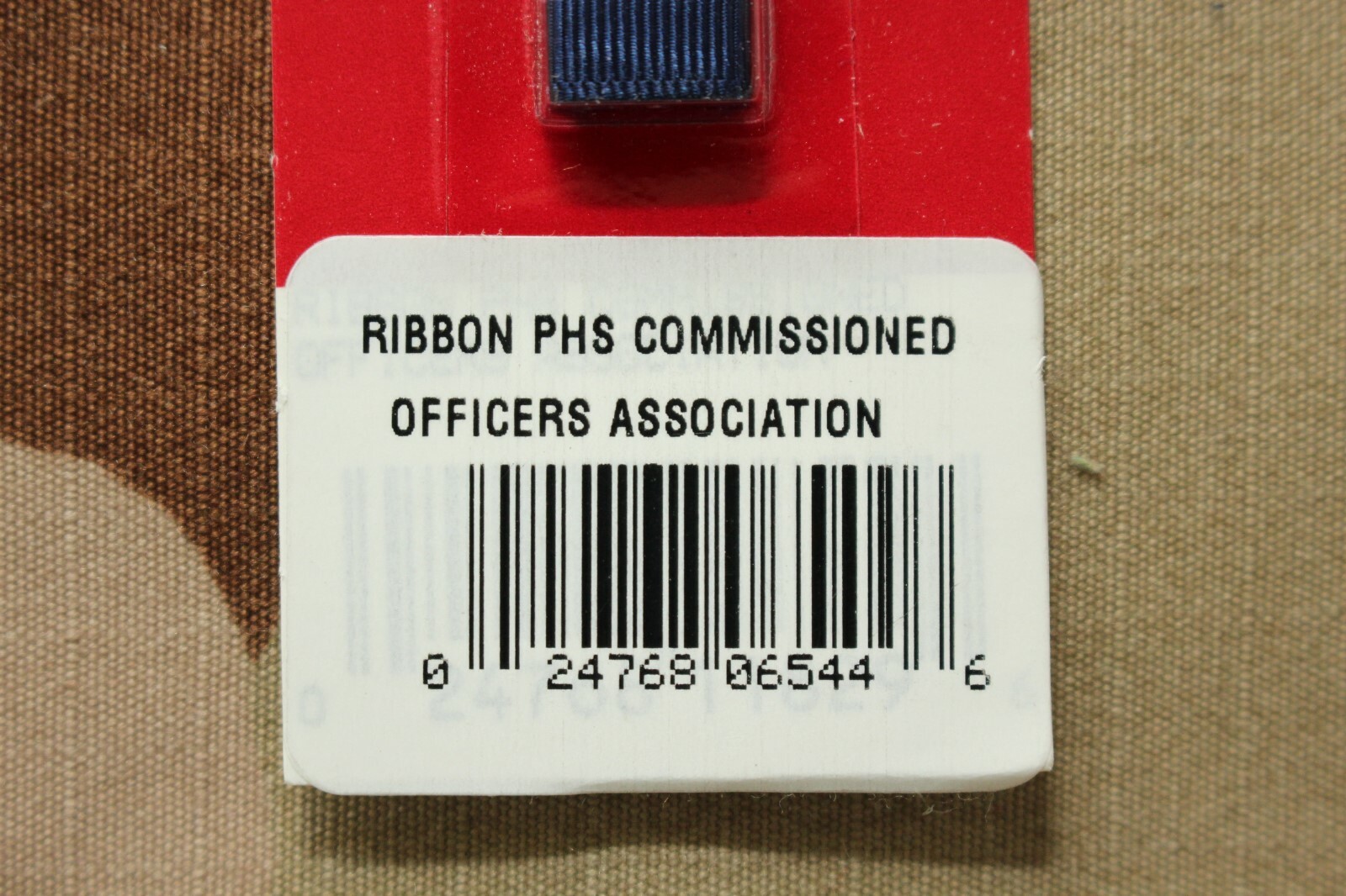 PHS PUBLIC HEALTH SERVICE MEDAL AWARD RIBBON COMMISSIONED OFF. ASSN NO ...