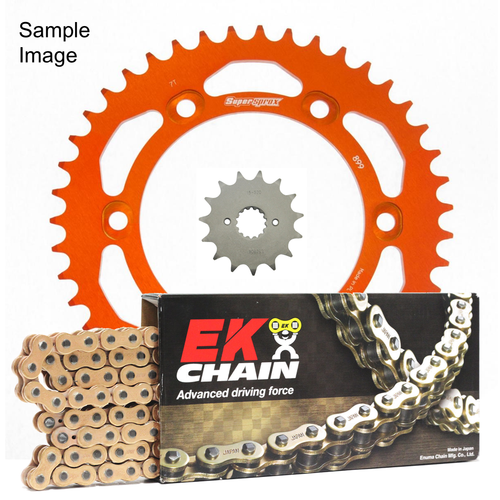 EK Gold Chain & Alloy Sprocket Kit for 2007-2009 KTM 505 XCF - 14/52 ...