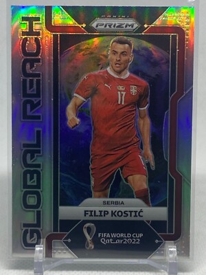 2022 Panini Prizm FIFA World Cup Silver Global Reach #13 Serbia Filip ...