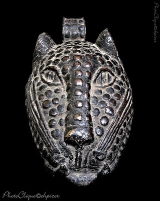 BENIN BRONZE LEOPARD HEAD MASK ~ 8x10 Portrait Photo~ Fine Art ...