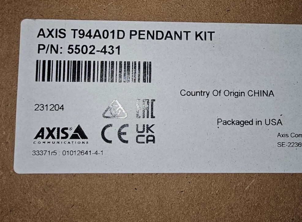 Axis T94A01D Pendant Kit for sale online | eBay