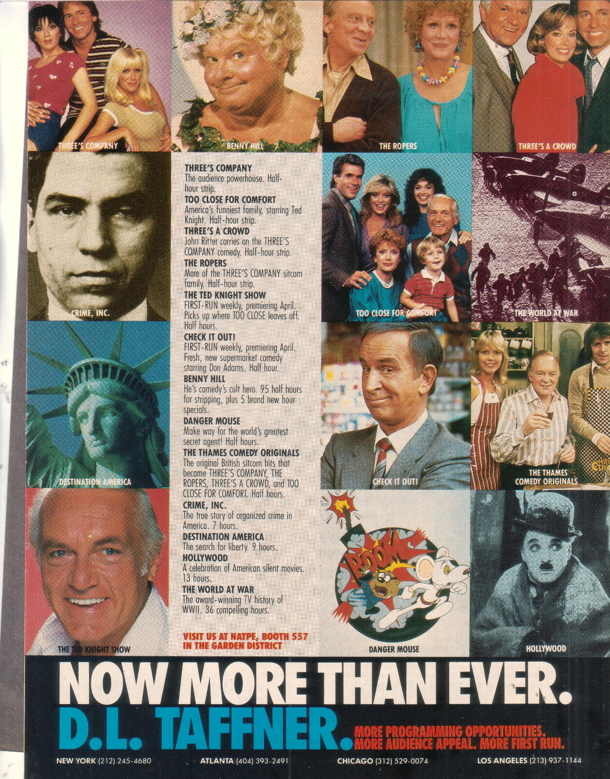 D L Taffner 1986 Ad- Now More Than Ever/More Programming/Three's ...