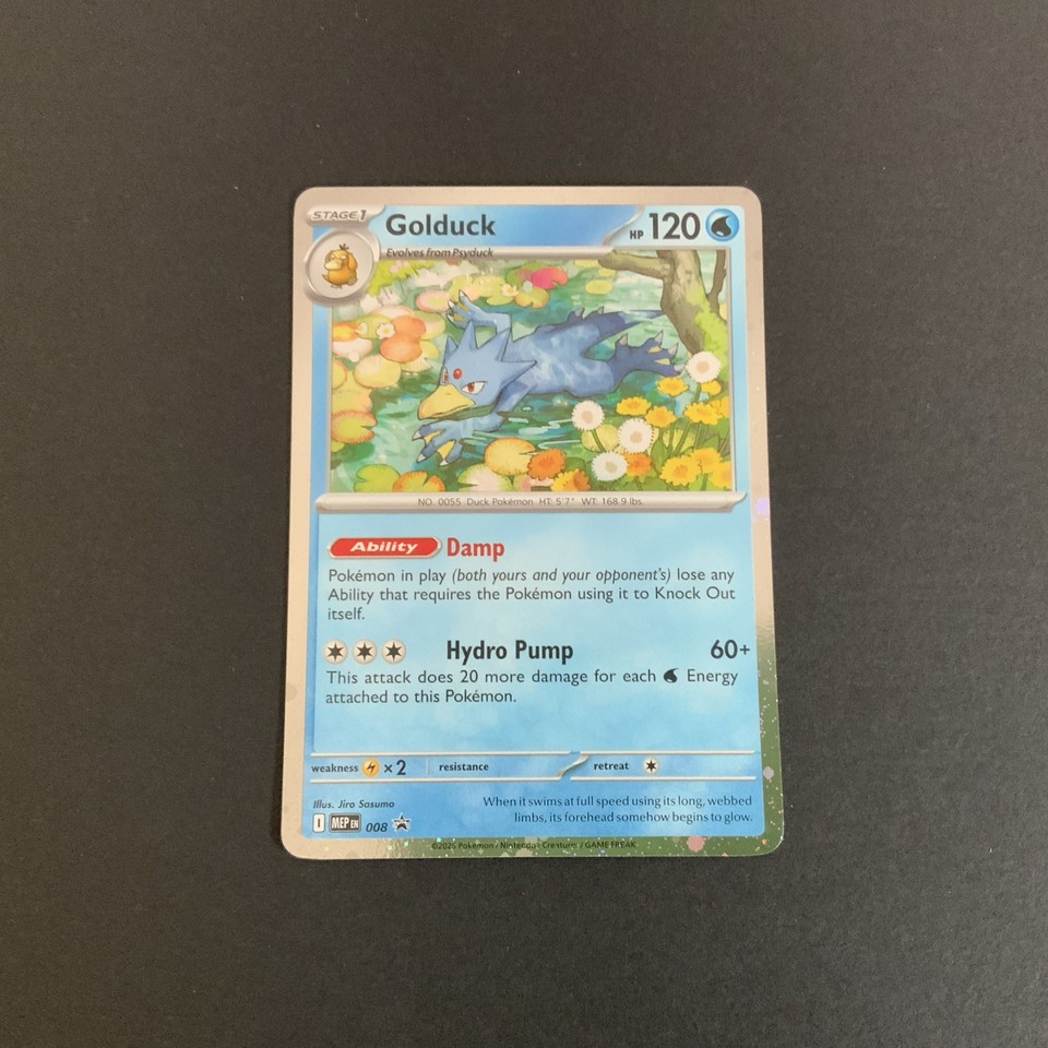 Pokemon: Mega Evolution - Golduck - Black Star Promo - NM 008 | eBay