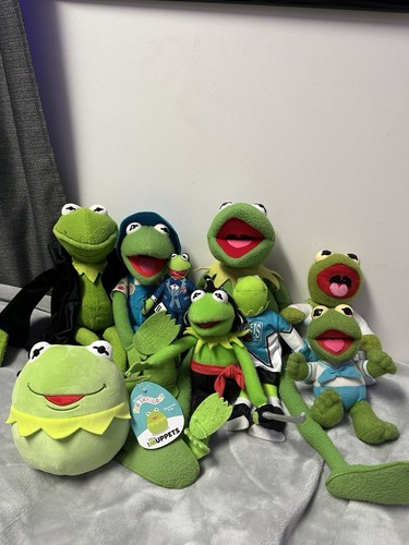 Kermit The Frog Plush Lot Vintage Pirate Kermit Constantine Squish ...