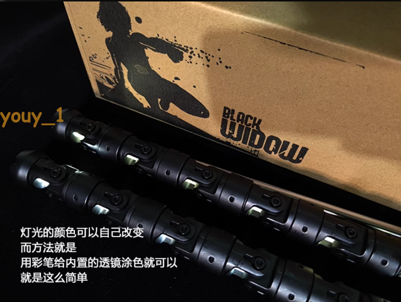 The Avengers Taser Baton Black Widow Stick Weapon LED Halloween Cosplay ...