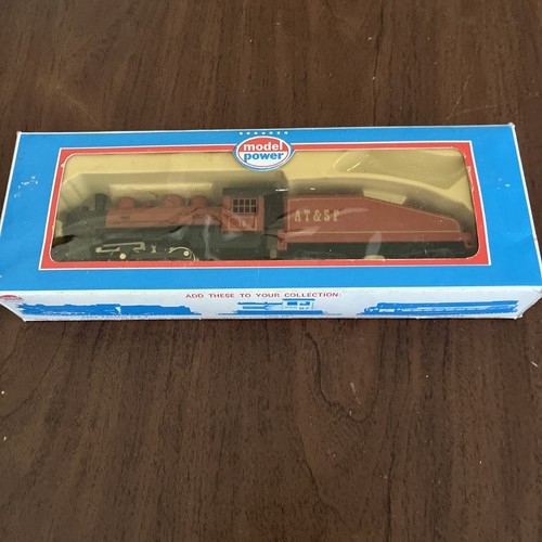 MODEL POWER HO SCALE 6634 AT&SF STEAM LOCOMOTIVE 21 &TENDER Untested | eBay
