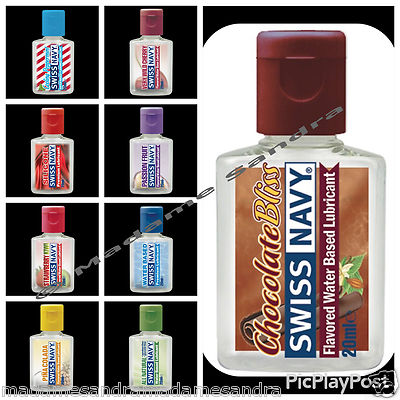 20ml FLAVOURED LUBRICANT SWISS NAVY JUICY LUBE WATER BASED SILICONE ...