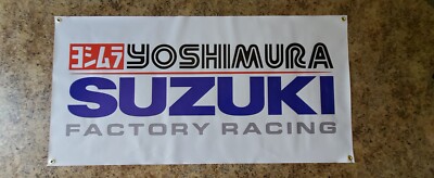 Big Vinyl Banner Yoshimura Suzuki Factory Racing sign poster racing 4 ...