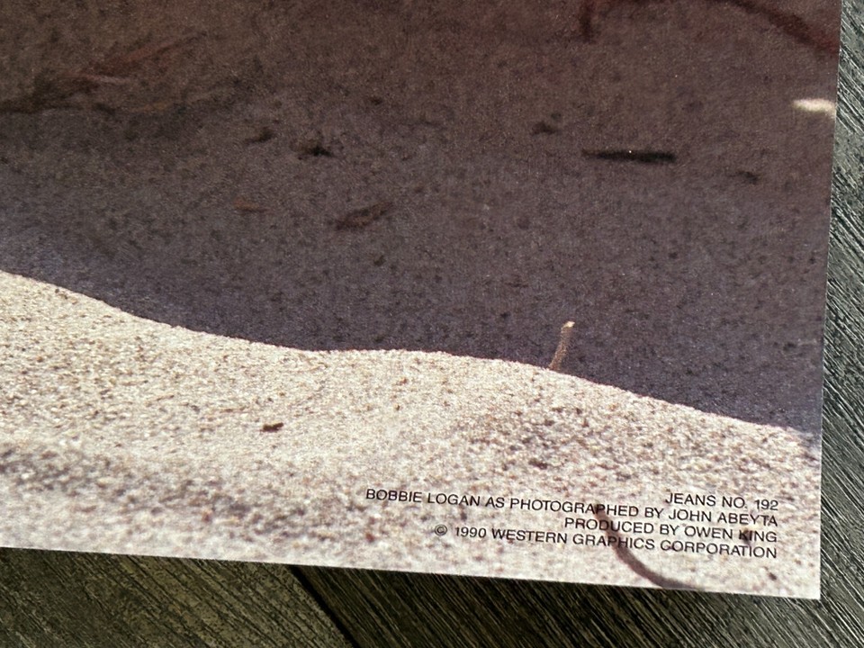 Hot Guy Vintage Poster Bobbie Logan Male Model Beach Beefcake 1990 Gay ...