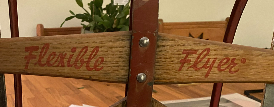 FLEXIBLE FLYER DECAL for Sled, Red, Adhesive Backed, SL106 | eBay