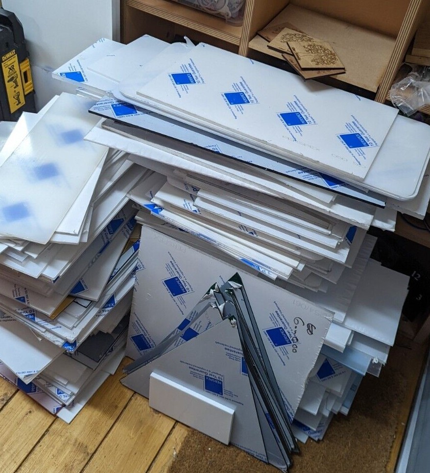 Acrylic sheet off cut, 6mm clear Perspex, acrylic sheet material, laser ...