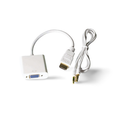 1in HDMI to SVGA Adapter with Audio - White | eBay