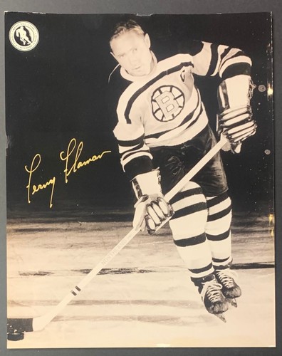 Fern Flaman Autographed Boston Bruins NHL Hockey Photo Signed | eBay