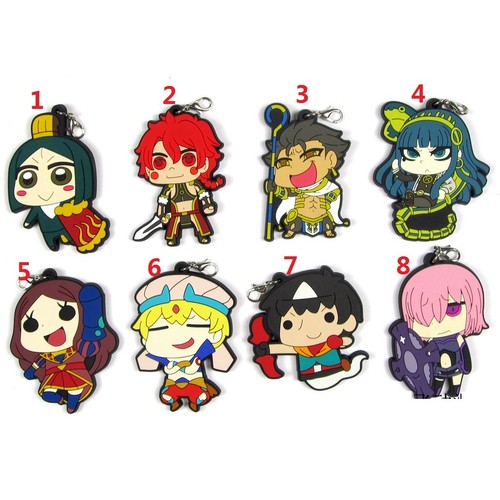 Fate/Grand Order FGO Fes 2017 Anime Figure Keychain Keyring Rubber ...