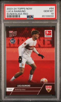 2023 Topps Now Bundesliga Luca Raimund VFB Stuttgart Rookie Red #/99 ...