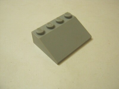 Lego x1 Light Bluish Gray 3x4 Sloped Castle Brick, 3297 (028-255) | eBay