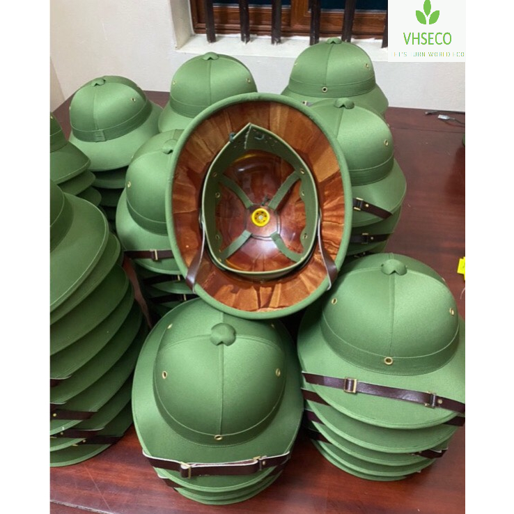 VIETCONG VC PITH HELMET HAT GREEN Quality and Handmade Army Surplus NVA ...