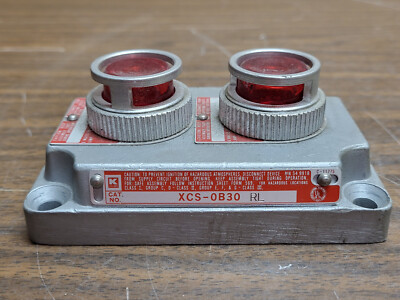 KILLARK XCS-0B30-RL EXP PROOF DUAL RED PILOT LIGHT COVER ONLY NEW (SEE ...