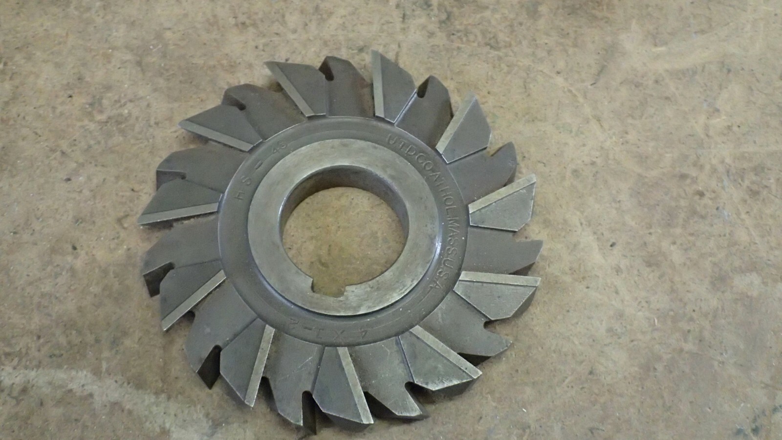 UTD Co High Speed Steel Cutter Wheel Side Milling 4" x 1/2" 1 1/4 ...