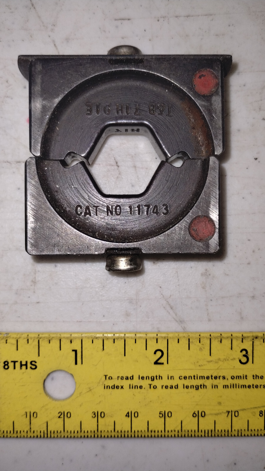 Thomas Betts T&B 11743 71H Crimper crimping crimp die Hydraulic 12 TON ...