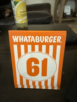 Whataburger Table Tent 61 | eBay
