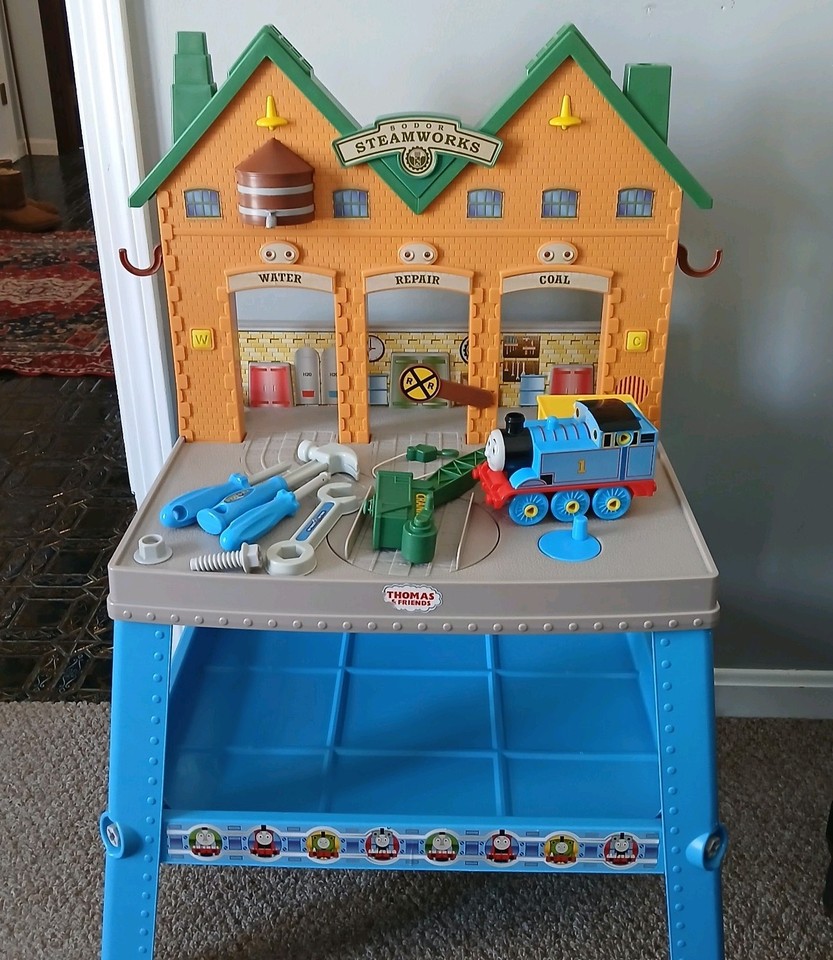 Rare Thomas Friends Sodor Steamworks Repair Work Bench Pretend Play ...