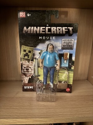 Mattel Minecraft Movie Steve Action Figure & Accessories 4” Toy | eBay