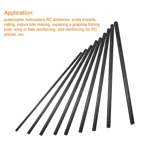 8pcs Carbon Fiber Rod, 3.5mm x 150mm for RC Plane DIY Quadcopter Arm | eBay