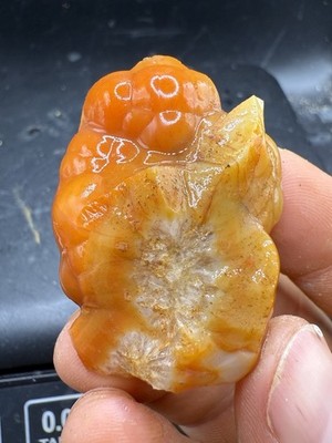 Rare Red Carnelian Agate Slice Indiana Geode Quartz 75 Carats Quadruple ...