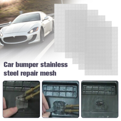 1/5 Pcs Car Bumper Stainless Steel Repair Net Crack Hole Auto Repairing ...