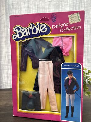 New Vtg 1982 Mattel Barbie Designer Collection Outfit Horseback Riding ...