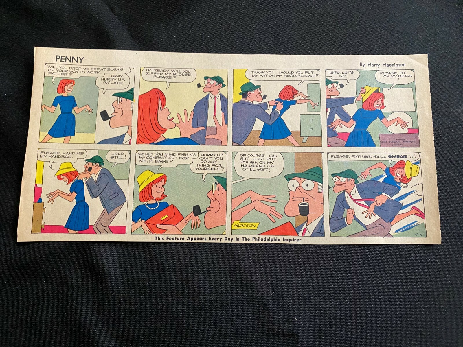 #02 PENNY by Harry William Haenigsen Lot of 9 Sunday Third Page Strips 1965 | eBay