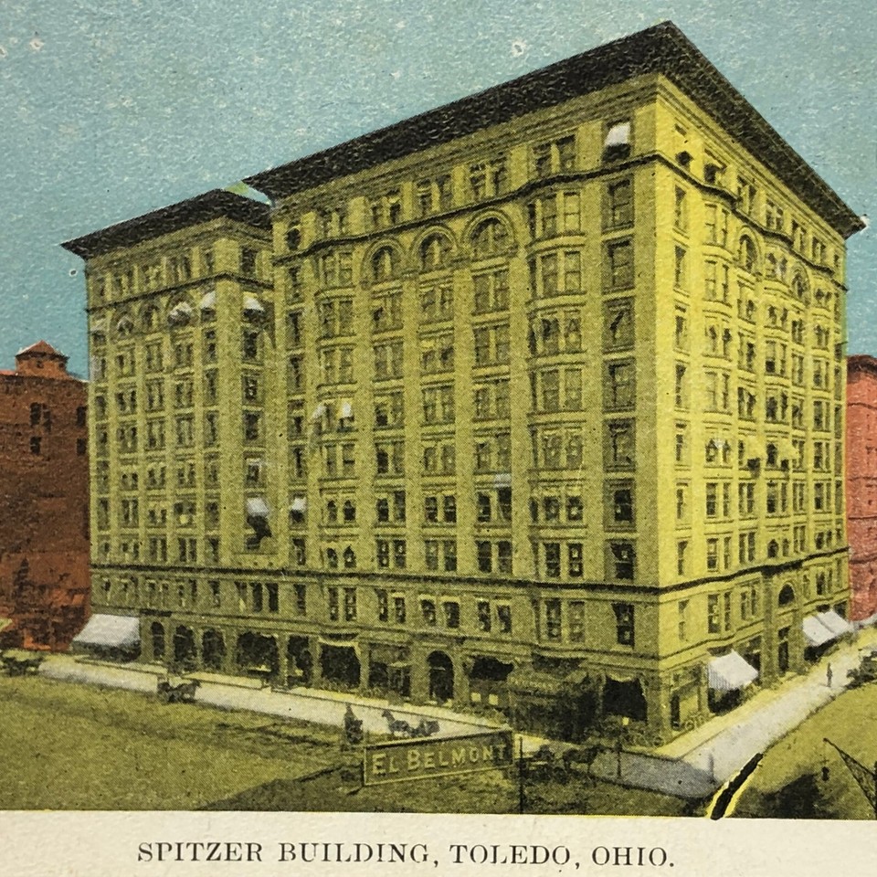 Vintage 1906 Toledo Ohio Postcard Spitzer Building | eBay