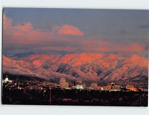 Postcard Wasatch Mountain Range Salt Lake City Utah USA | eBay