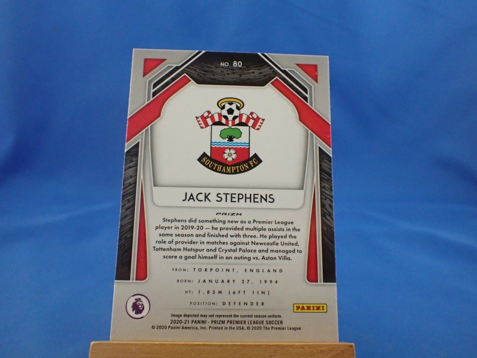 Jack Stephens Prizm Premier League Soccer 2020-21 Silver Prizm | eBay