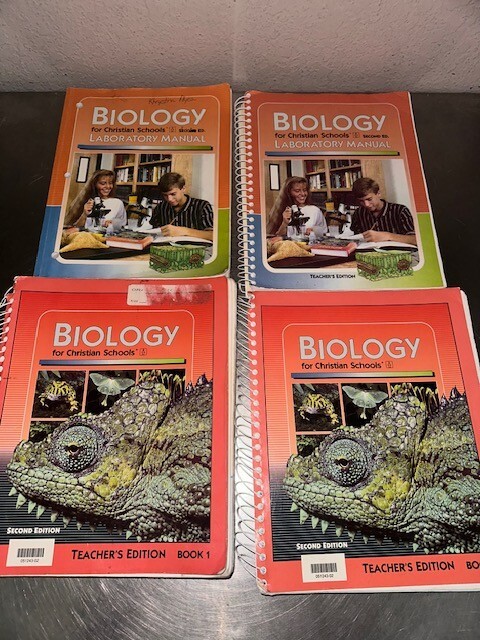 BJU Bob Jones 10th Grade 10 Biology Teacher Edition & Student Lab ...