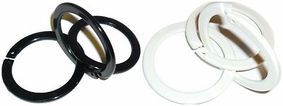 41MM ROUND FLAT SNAP CLASP PLASTIC RINGS, CIRCLE O RINGS, BAGS/CRAFTS ...