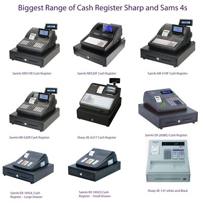 SAM’S 4S, SHARPBRAND SHARP Cash register Tills AND FREE 10 ROLLS 10 ...