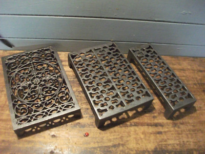 Cast Iron air Brick Vent Victorian Pattern style 9 x 3 or 9 x 6 or ...