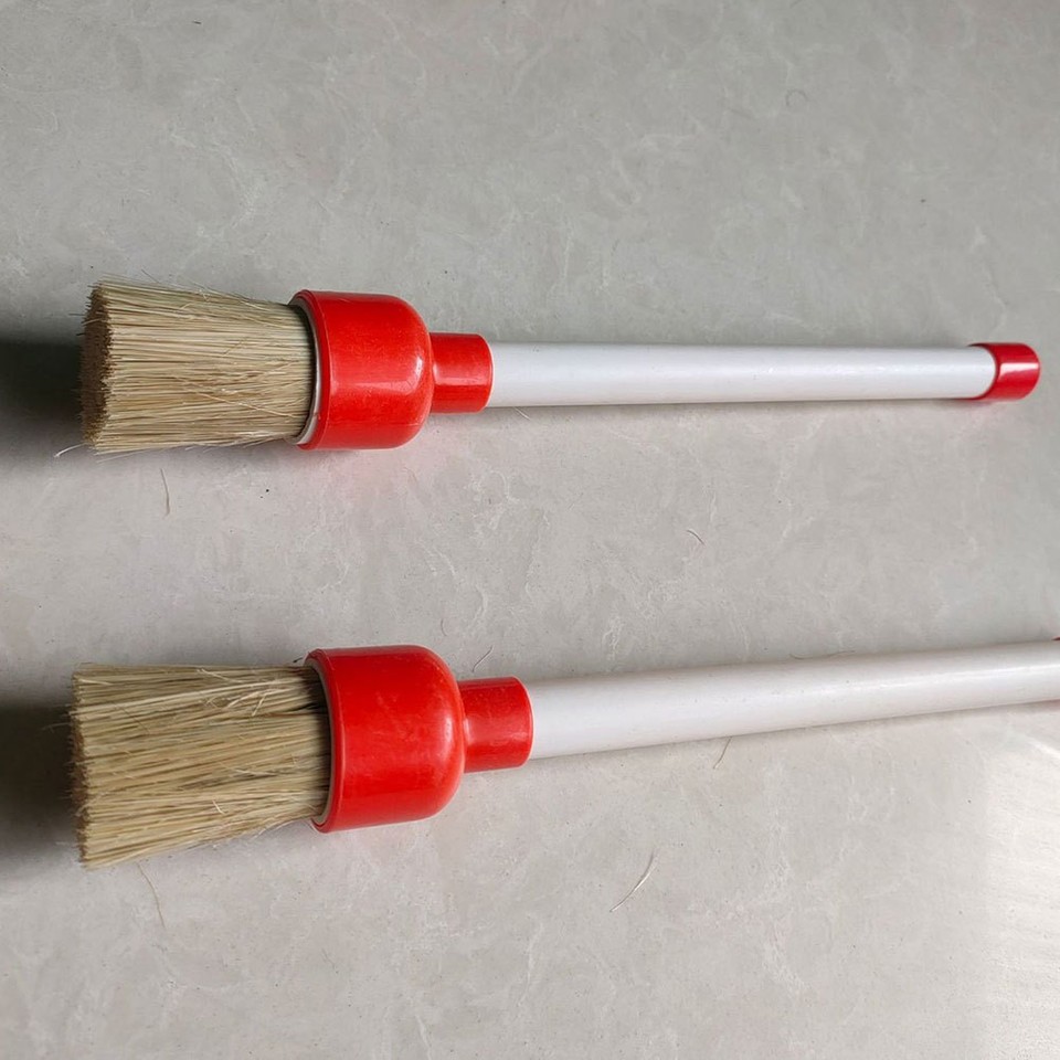 2 Pcs Car Tire Grease Brush Brushes for Detailing Bendable Wheel | eBay ...