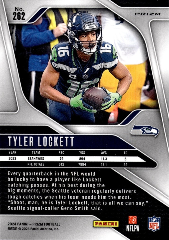 2024 Panini Prizm - Tyler Lockett #262 Green Prizm | eBay
