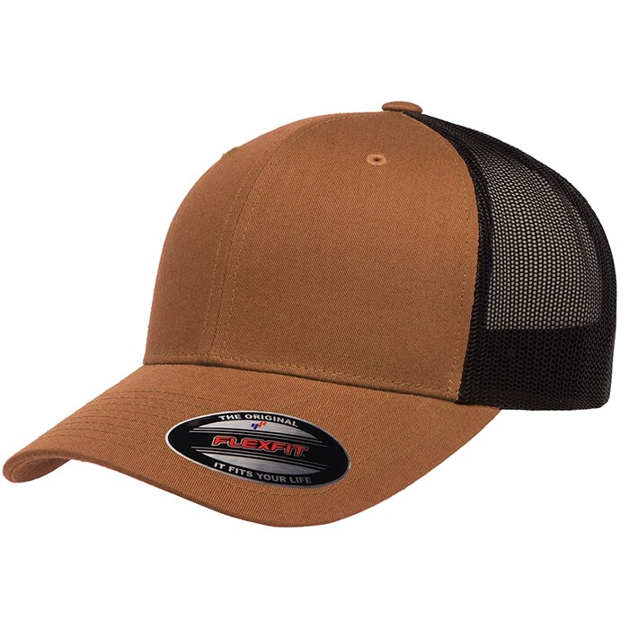 FLEXFIT 6511T - FITTED TRUCKER CAP, MESH BACK, BASEBALL HAT, PLAIN ...