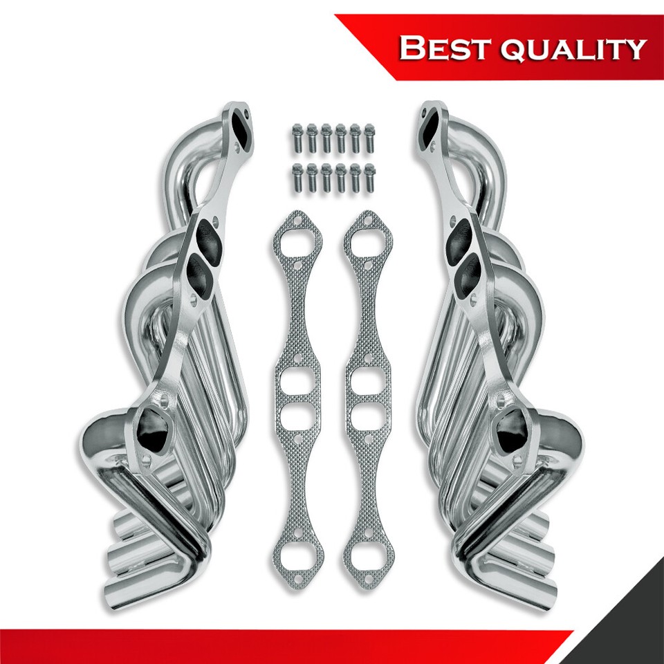 Zoomie Boom Tube Exhaust Headers Ceramic Suit Chevy Small Block 327 350 ...