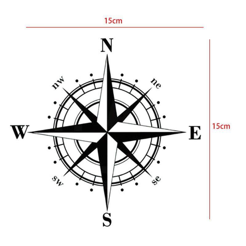 Nautical Star Compass Decal