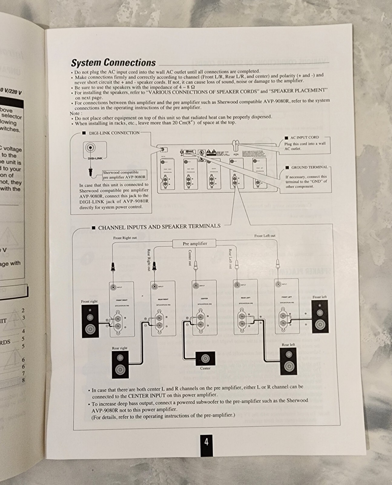 SHERWOOD NEWCASTLE AM-9080 5 CHANNEL POWER AMPLIFIER (Open Box, Never ...