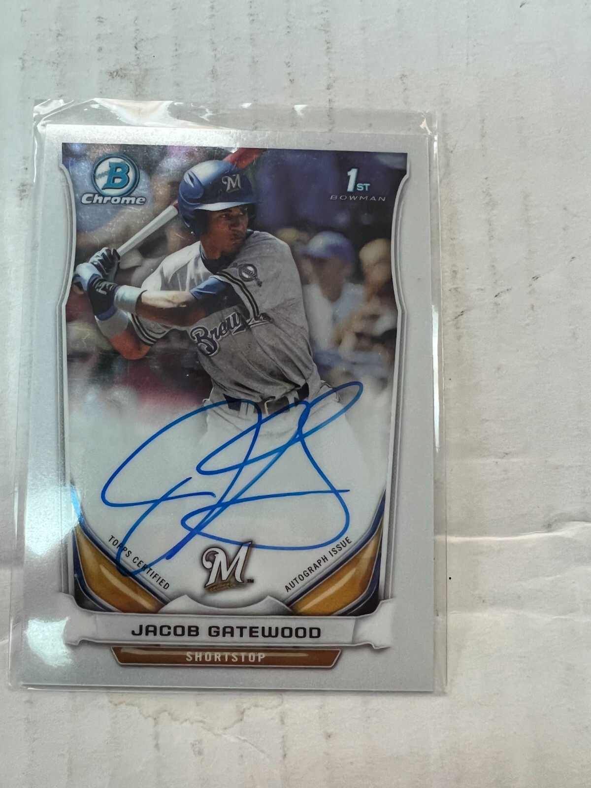 Jacob Gatewood 2014 Chrome 1st Bowman Auto Base Card #BCA-JG | eBay