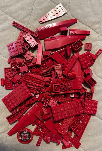 8 OZ LOT OF LEGO BLOOD RED BRICKS SPECIALTY PIECES AND MORE | eBay