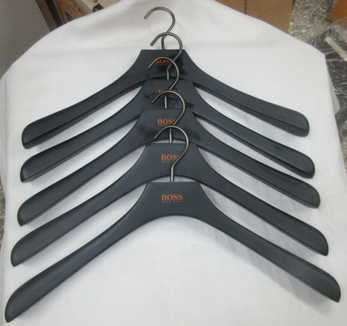EXTRA QUALITY NEW HUGO BOSS LOGO WOOD CLOTHES HOOKS HANGERS Lot of 5 | eBay